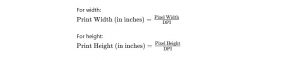 Pixels to Print Size Calculator - Calculate Print Size in Pixels