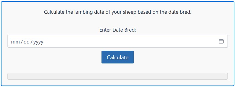 Sheep Gestation Calculator - Try Sheep Lambing Calculator
