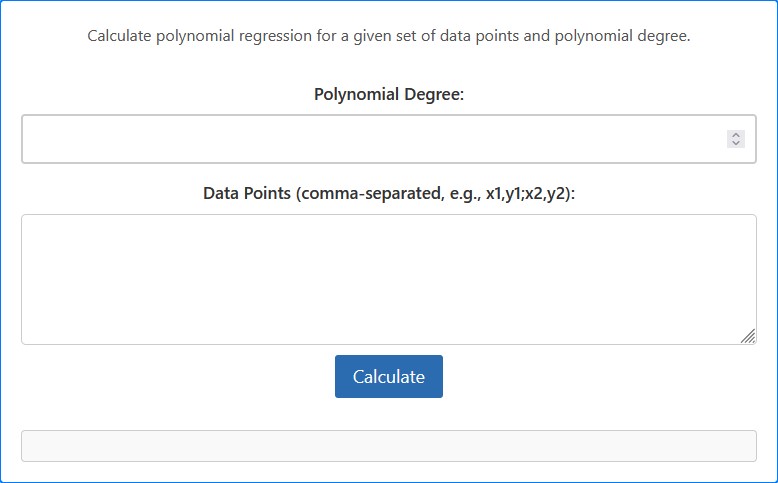 Polynomial Regression Calculator