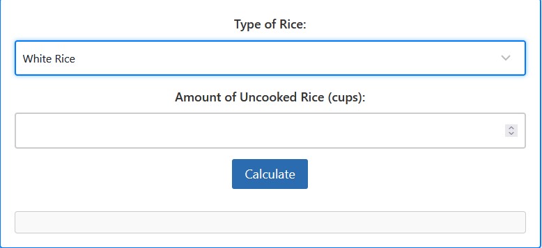 Uncooked Rice to Cooked Rice Calculator - Uncooked Rice to Cooked ...
