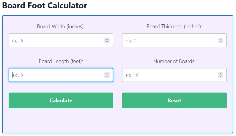 Board Foot Calculator - How Many Boards Do I Need