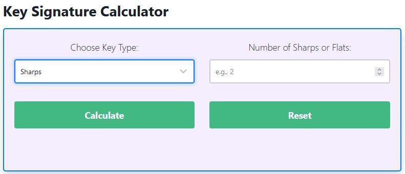 Key Signature Calculator