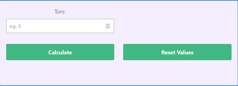 Ton to BTU Conversion Calculator