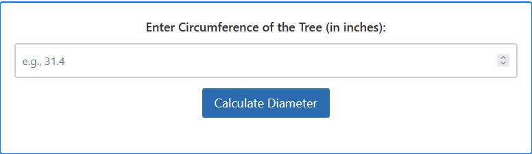 Tree Diameter Calculator - Find Diameter of a Tree