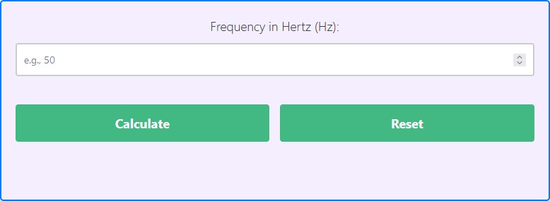 Hertz to RPM Calculator - Convert Hz to RPM