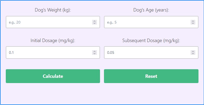 Metacam Dosage Calculator for Dogs - Calculate Meloxicam For Dogs Dose ...