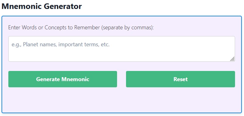 Mnemonic Generator - Free Mnemonic Phrase Generator