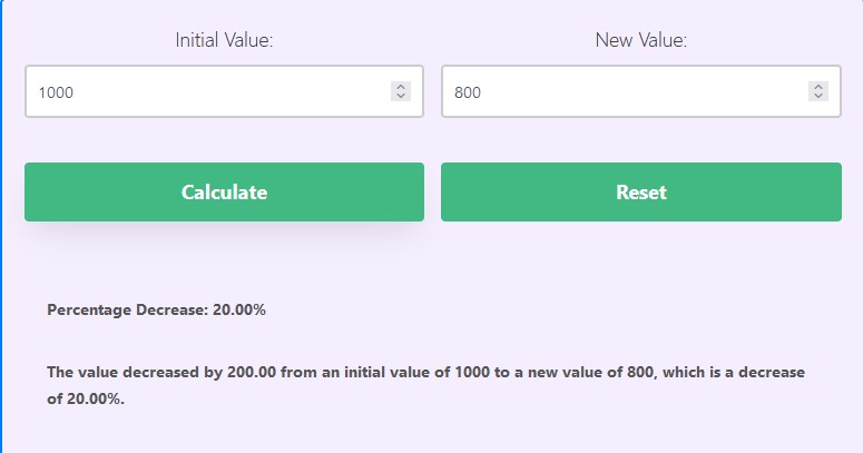 Percentage Decrease Calculator - Find What Percentage is Reduced