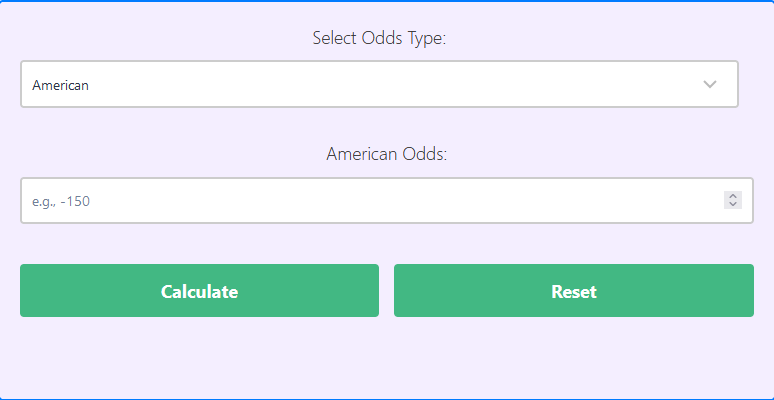 Implied Probability Calculator Implied Probability Calculator
